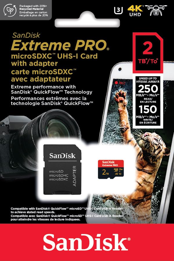SanDisk Extreme PRO microSDXC 2TB - High-Performance Storage – Norwich ...