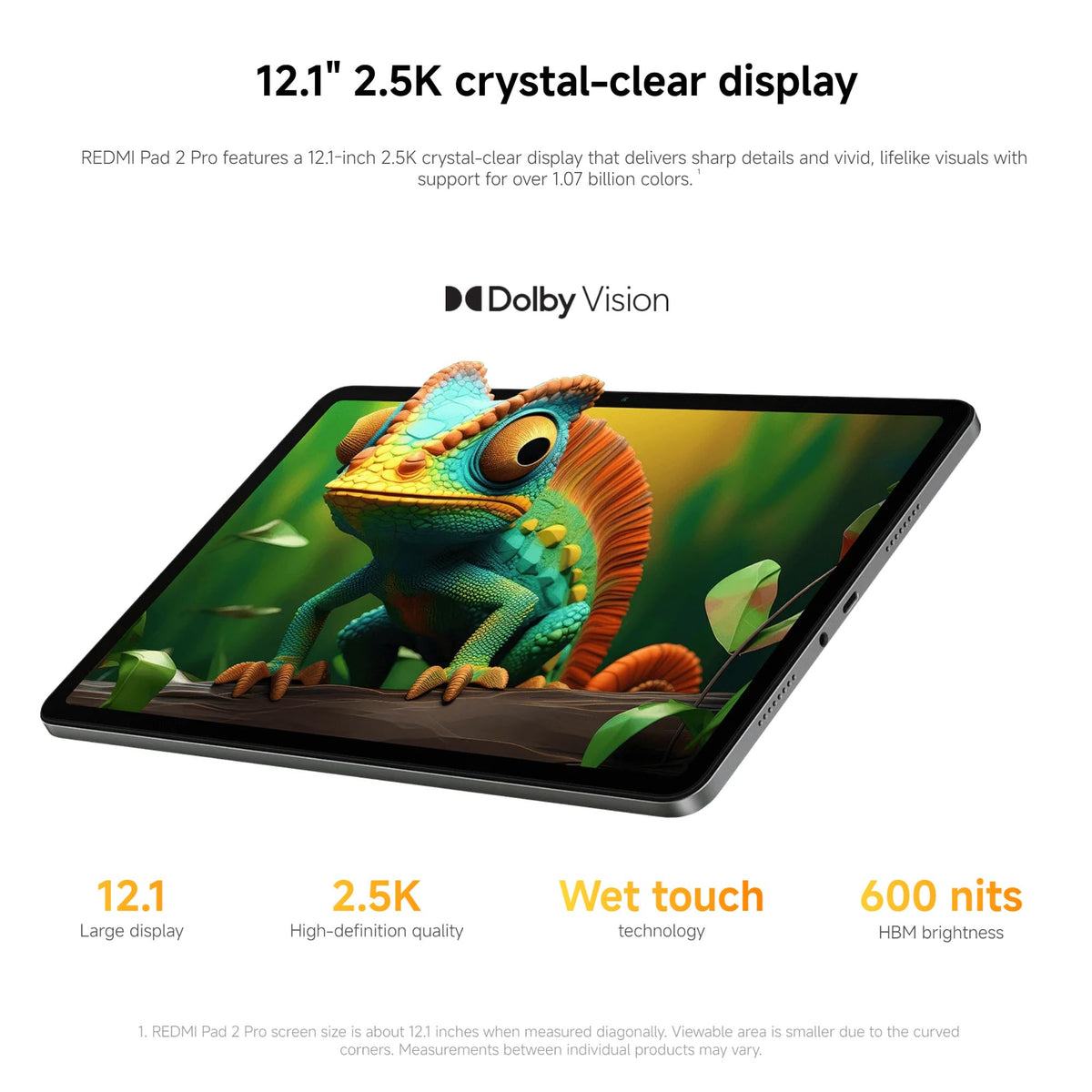 Redmi Pad 2 Pro WiFi (256GB+8GB) - Powerful Performance Tablet ...