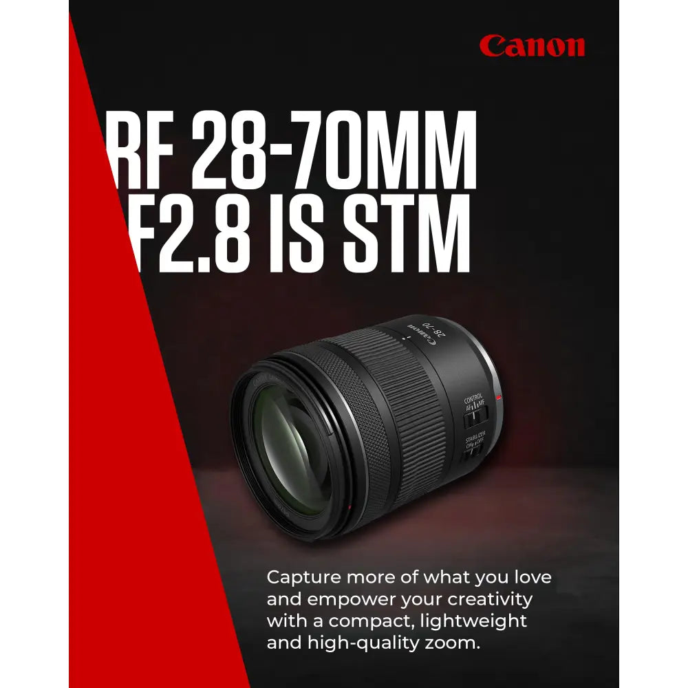 Canon RF 28-70mm F/2.8 IS STM Lens - Compact & Versatile – Norwich Cameras